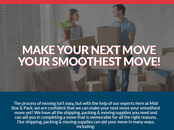 Make Your Next Move Your Smoothest Move! | Mail Box & Pack [infographic]